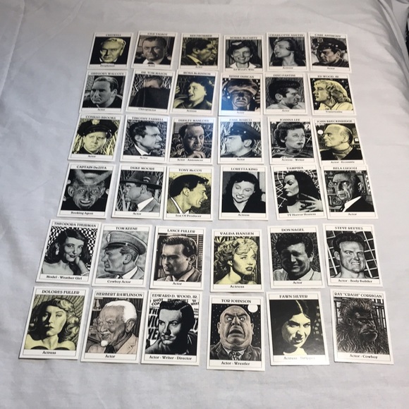 Ed Wood Jr | Other | Rare Ed Wood Jr Players 36 Trading Cards 2nd ...